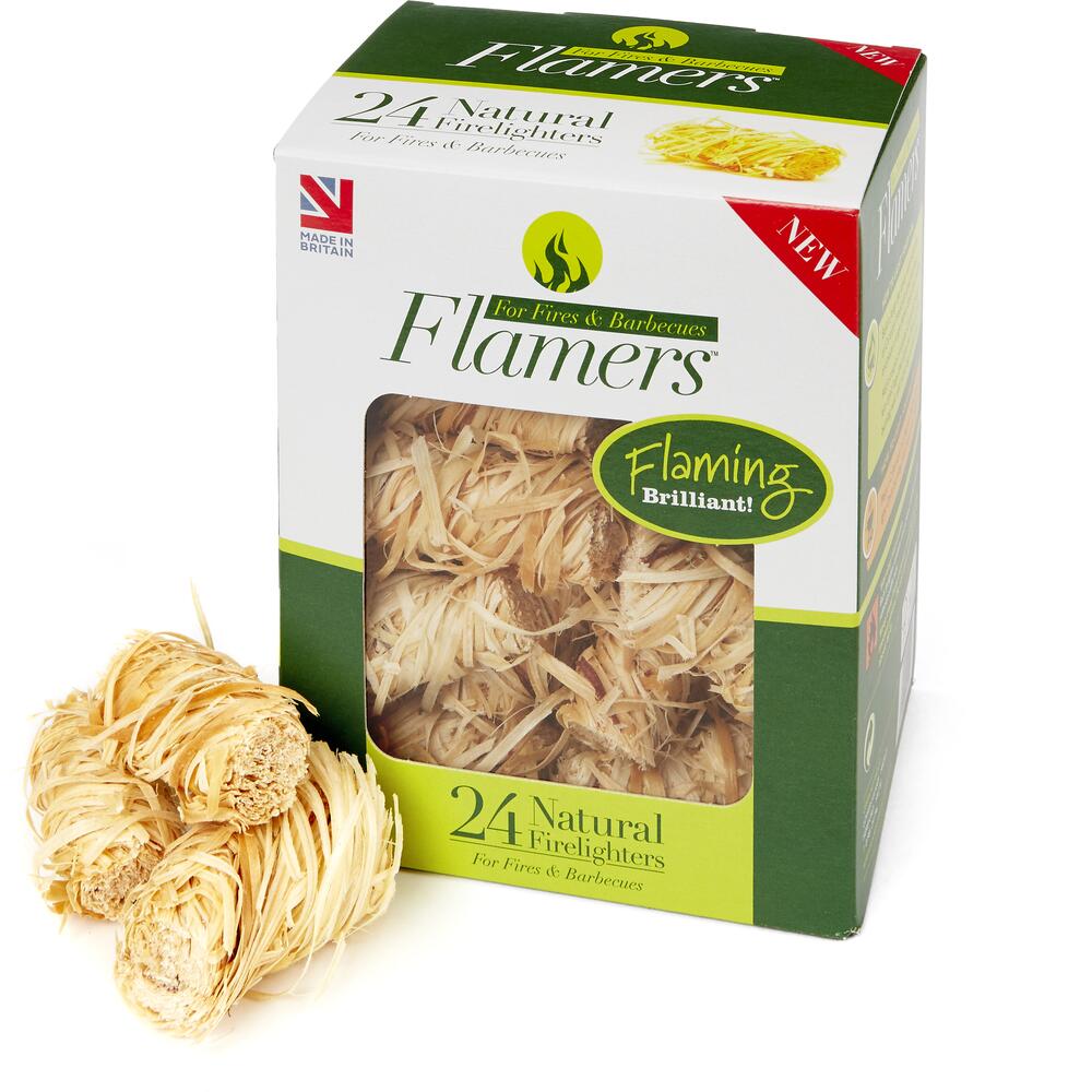 Flamers Natural Firelighters 24 Pack - Equipment Outdoors