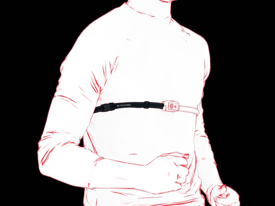 Ledlenser NEO9R Running Head Torch with Chest Strap - Equipment Outdoors