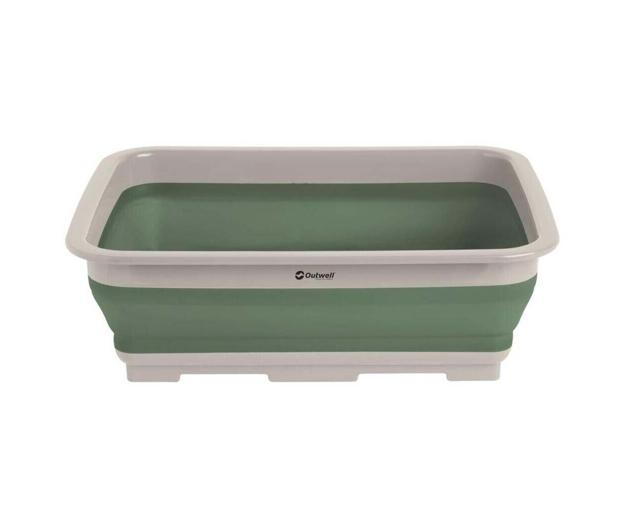 Outwell Collapsible Wash Bowl with Drain - Shadow Green - Equipment ...