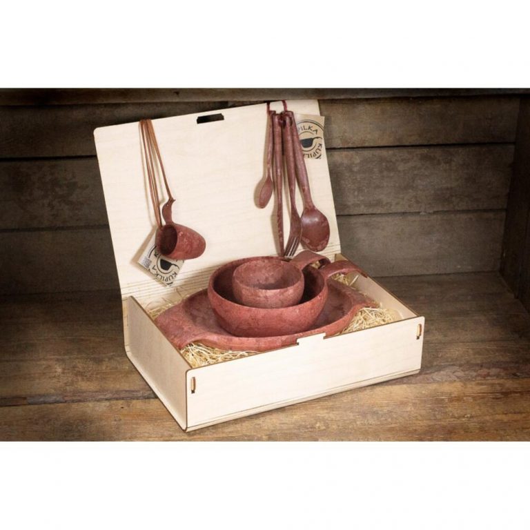 Kupilka Premium Gift Set Large in Cranberry Red - Equipment Outdoors