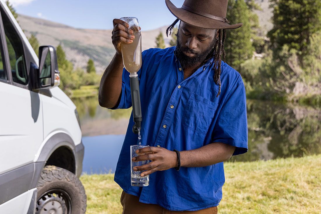 LifeStraw Peak Series Personal Straw Mountain Blue - Equipment Outdoors