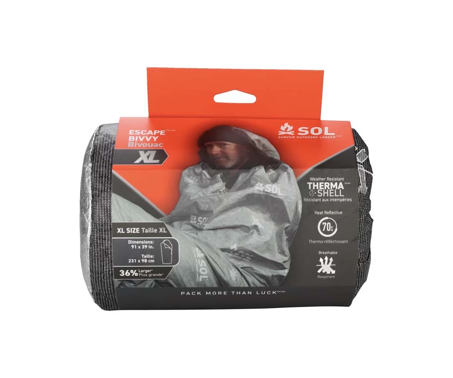 SOL Escape Bivvy XL with Hood Grey - Equipment Outdoors