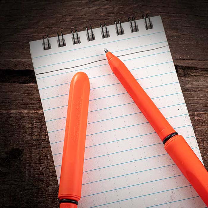 All Weather Pocket Pen Orange Black Ink - Equipment Outdoors