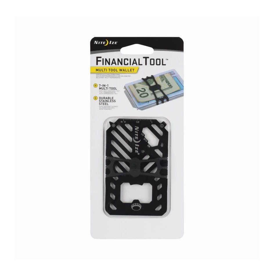 Financial Tool Multi Tool Wallet Black - Equipment Outdoors